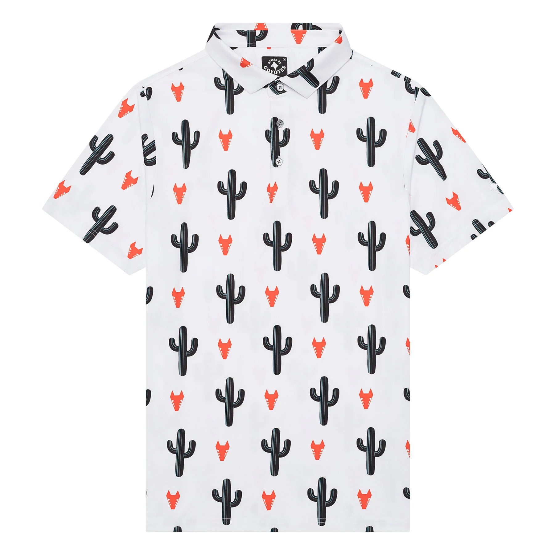 Raised by Coyotes | Coyote Cactus Polo Shirt – Outpost Western Store