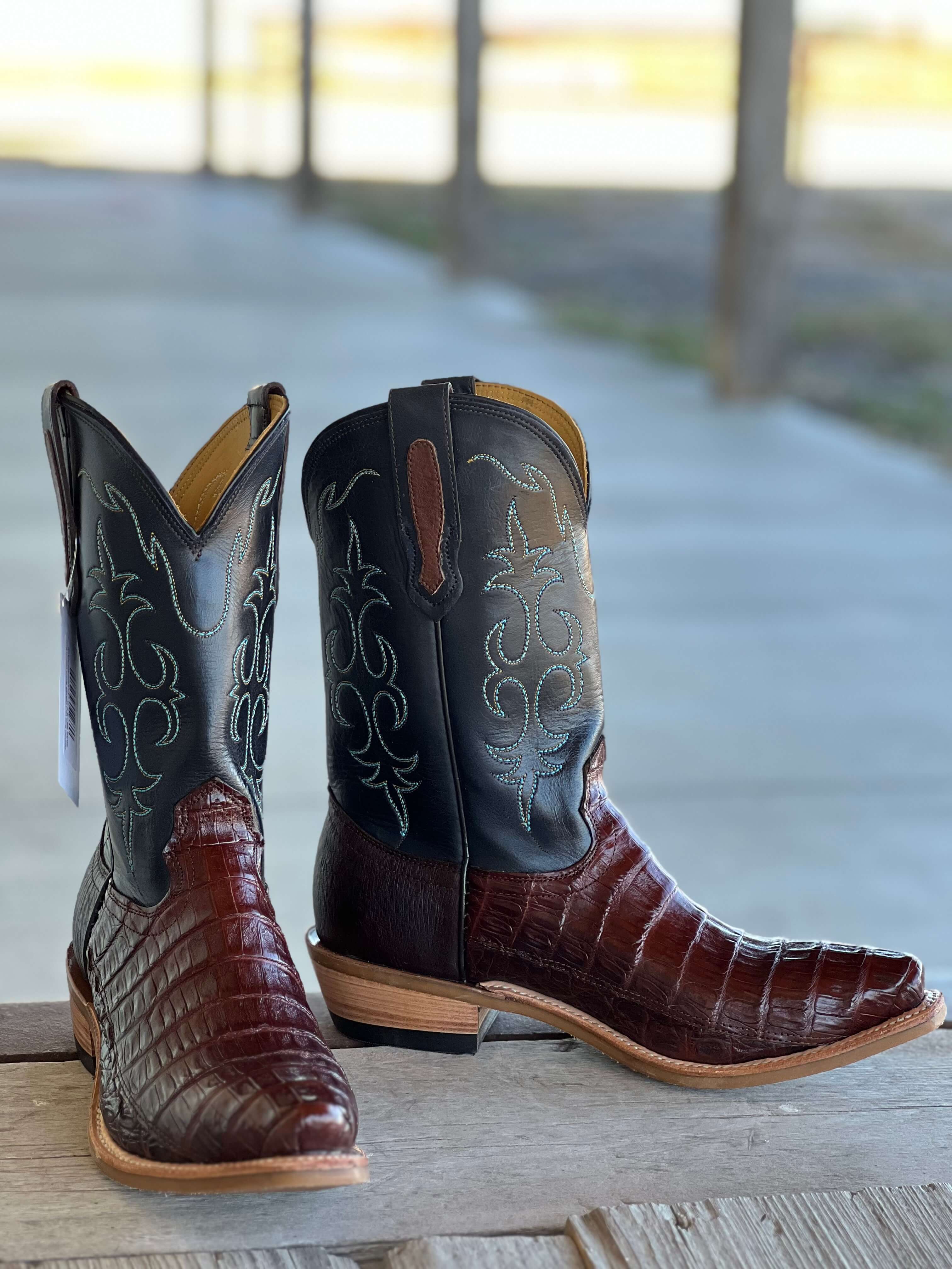 Fenoglio Boot Co. | Chassis Brown Caiman Boot – Outpost Western Store
