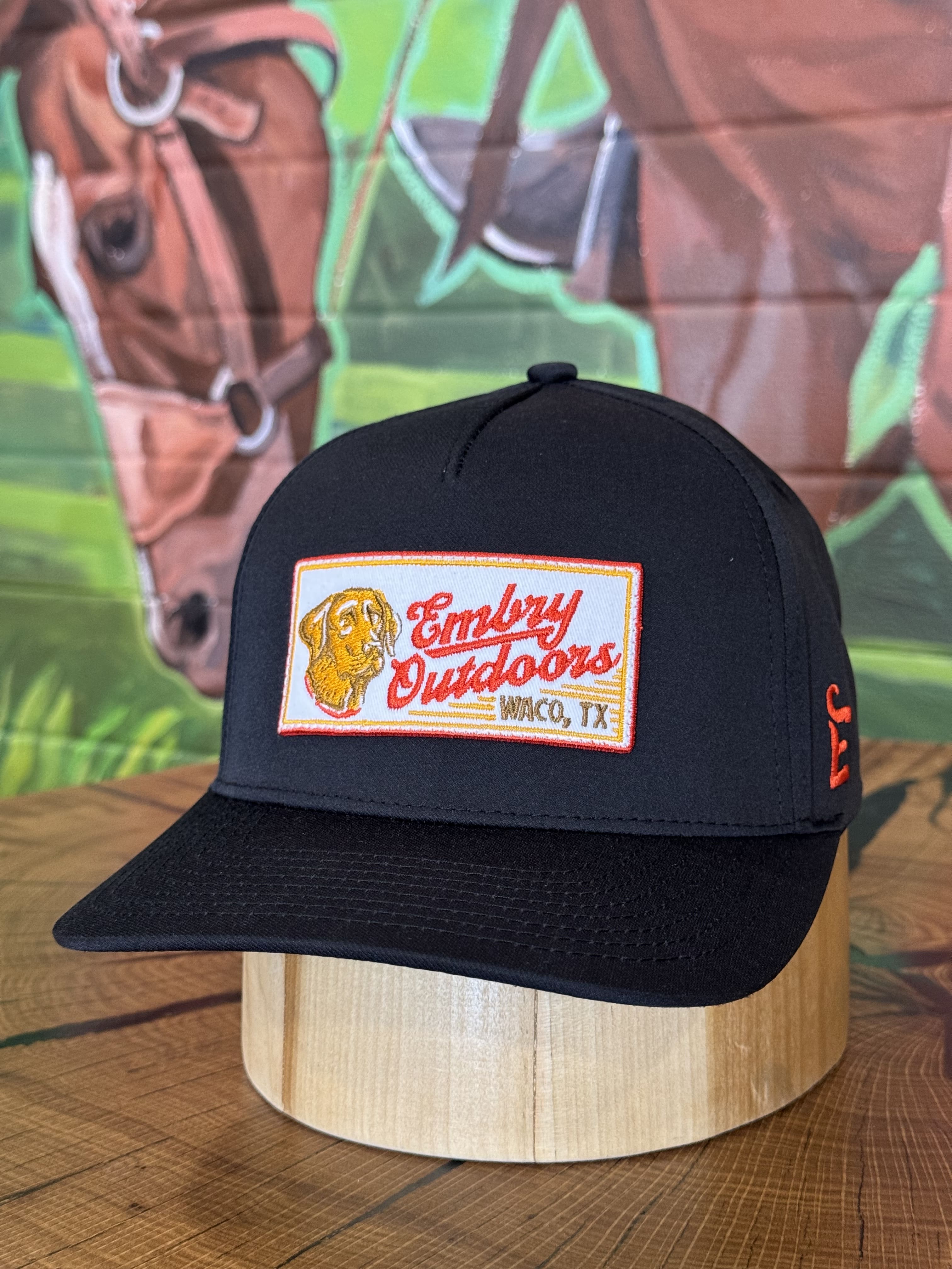 Embry Outdoors | Black - Lab Patch Cap – Outpost Western Store