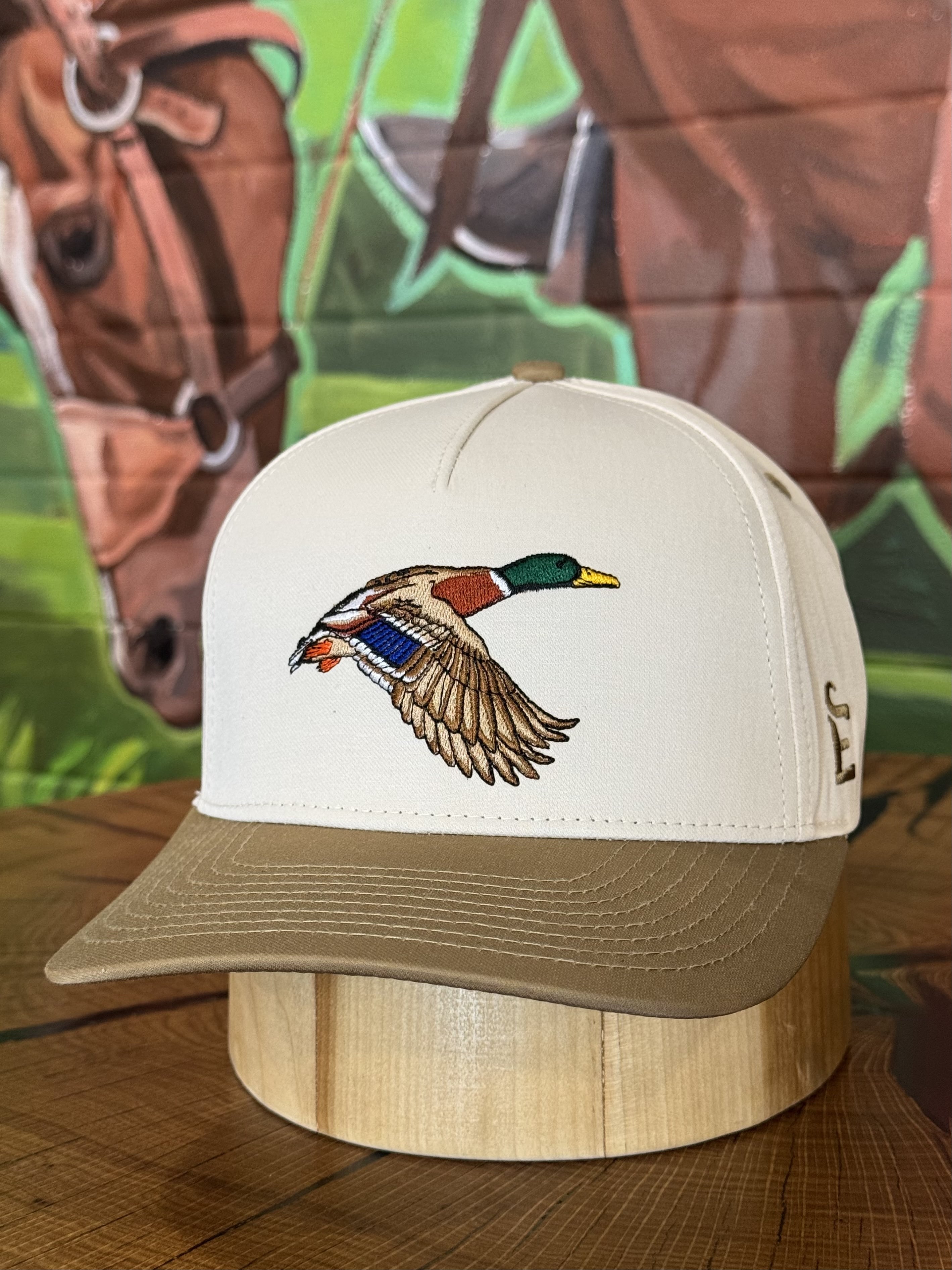 Embry Outdoors | Cream/Tan Mallard Cap – Outpost Western Store