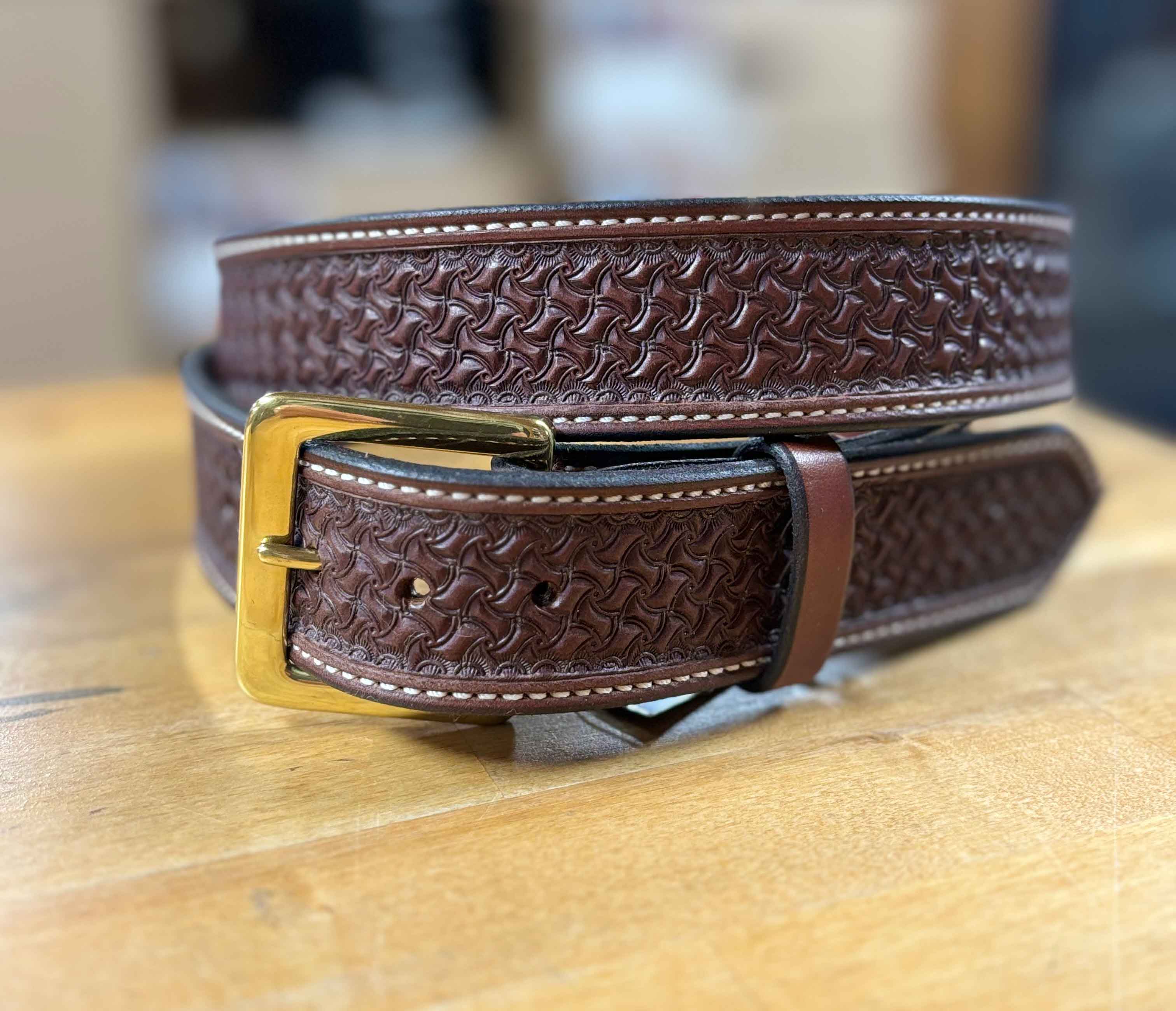 Texas Saddlery | Western Chocolate Spider Belt – Outpost Western Store