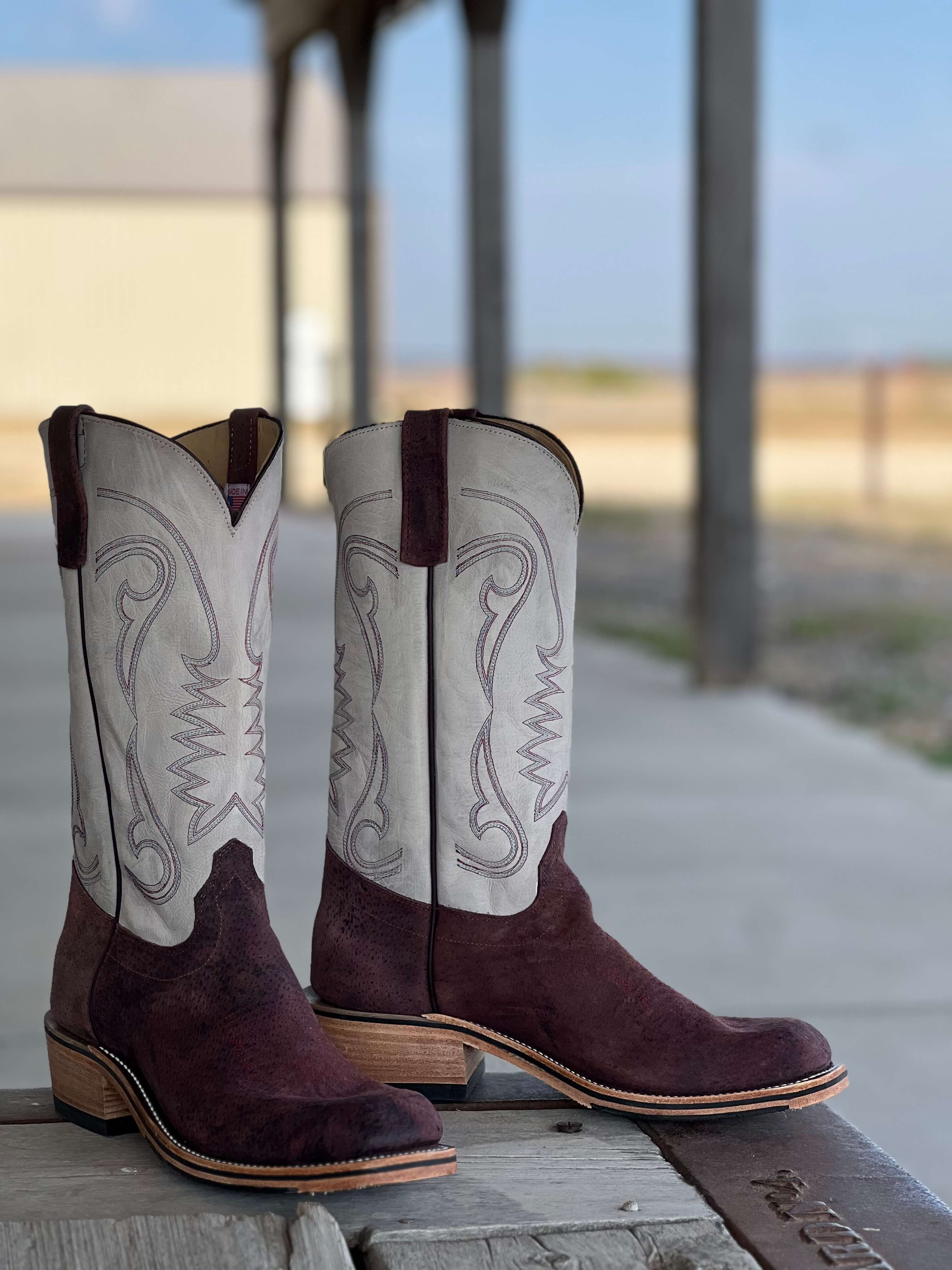 Olathe Boot Co. | Burgundy Boar Boot – Outpost Western Store