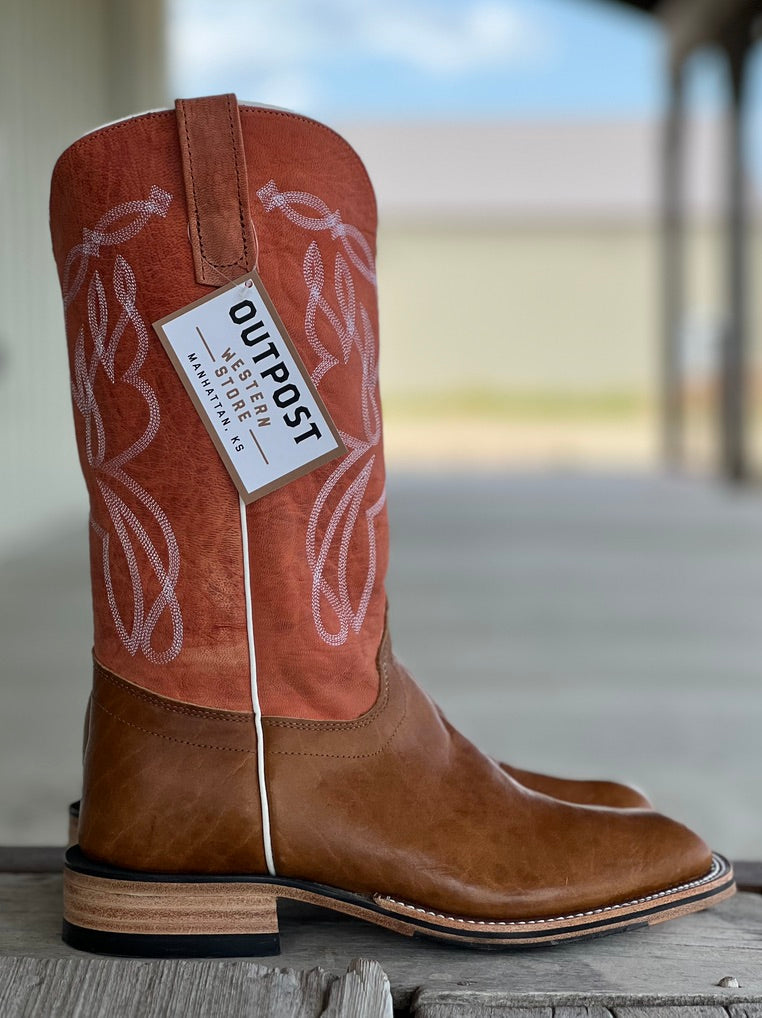 Olathe Boot Co. | Vanilla Navajo Bison Boot – Outpost Western Store