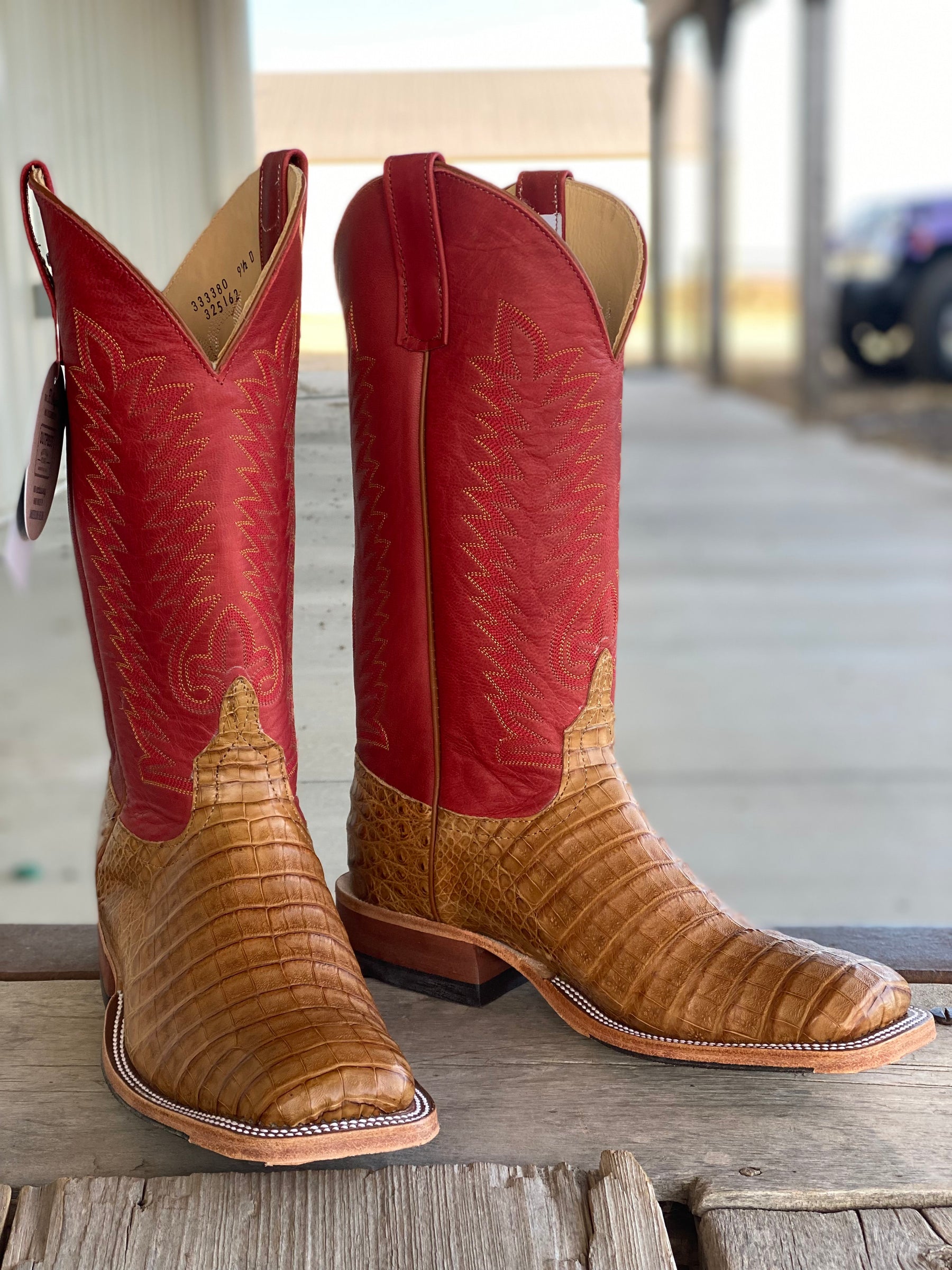 Anderson Bean | Tan Caiman Belly Boot – Outpost Western Store